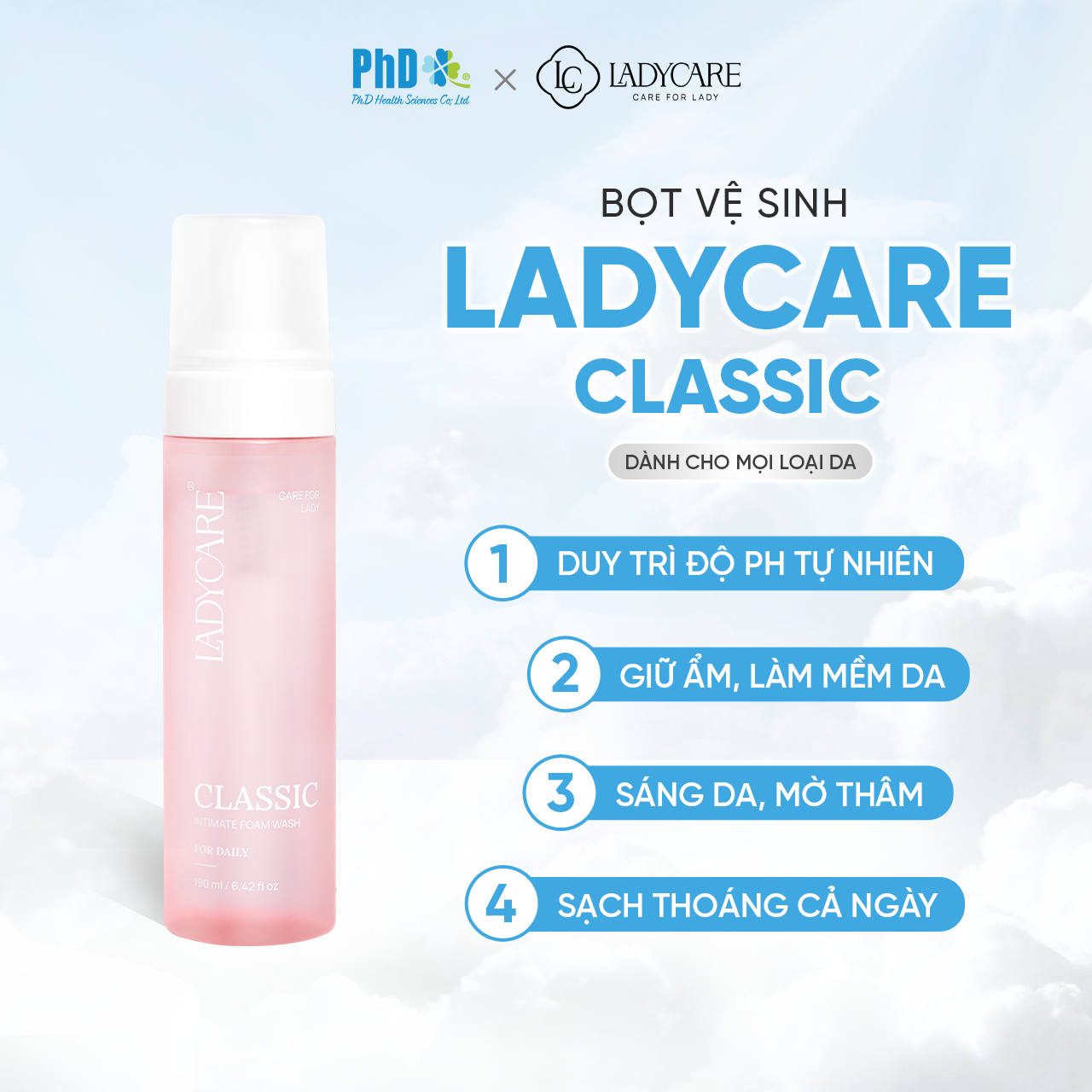 Bọt siêu mịn Ladycare: công nghệ đột phá